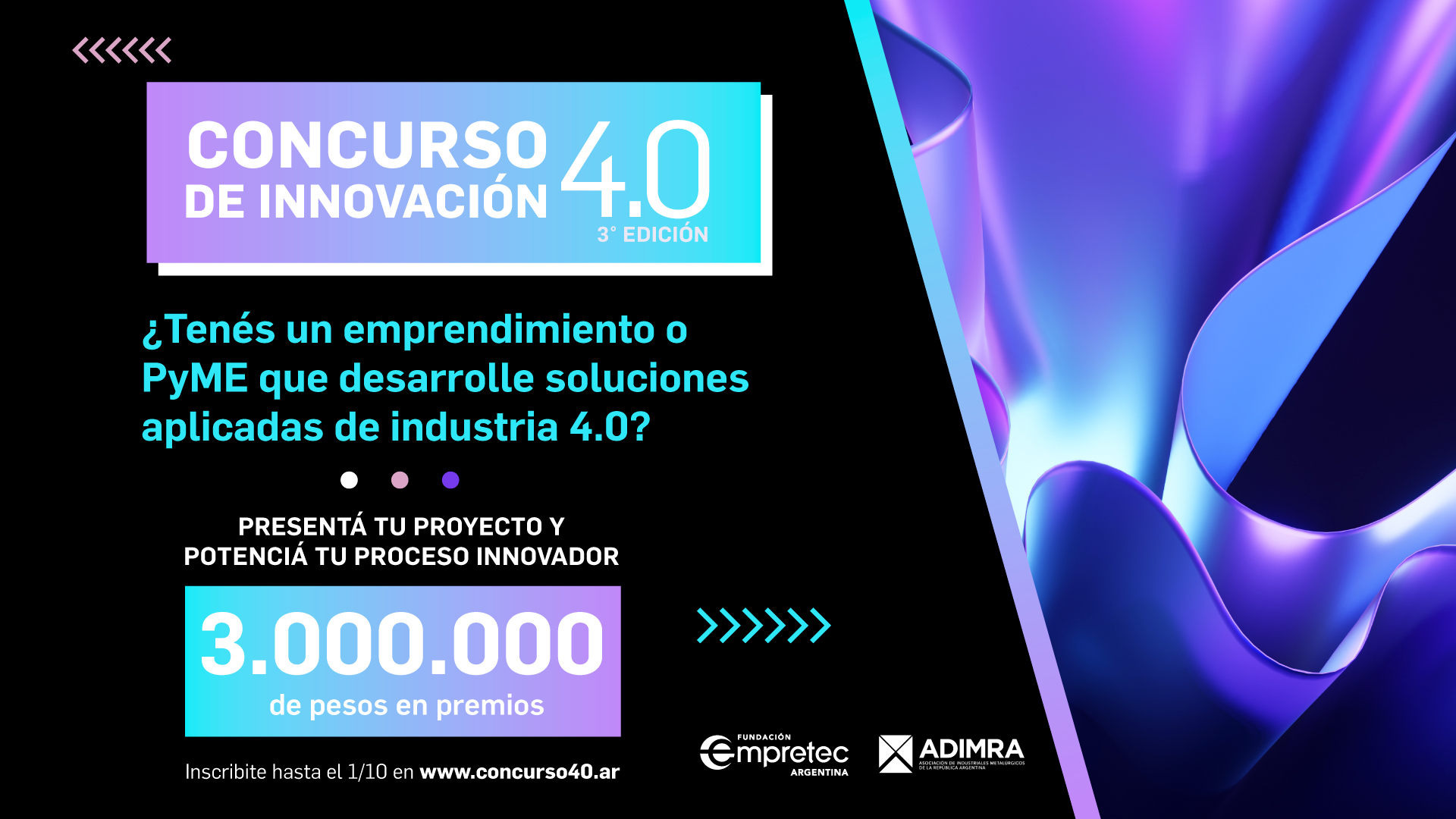 Fundación Empretec y ADIMRA presentan la 3° edición del Concurso de Innovación 4.0 - Empretec